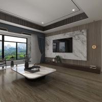 China 6x48 Inch Glue Down Vinyl Sheet Flooring 2.0mm to 5.0mm Thickness PVC Dry Back for sale