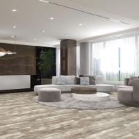 China PVC Wood Look Peel and Stick Vinyl Flooring 12x24 Inch Noise Reduction Self Adhesive for sale