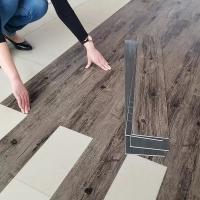 China Customized Glue Down Vinyl Flooring Plank PVC Plastic LVT Tiles Dry Back 2mm Thick 6x36 Inch for sale
