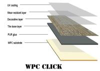 China UV Coating WPC Vinyl Flooring Anti Slip Hand Scratch Grain for sale