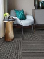 China PP Carpet Tiles 50cm x 50cm Non Slip Flooring for Home Office Garage PVC Backing for sale