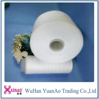 China 42/2 Sewing Thread 100% Spun Polyester Yarn On Dye Tube White for sale