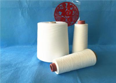 China Nature White 100 Spun Polyester Yarn Shrink Resistance For Knitting / Sewing for sale
