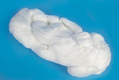 China AA Grade High Eveness 100% Spun Polyester Yarn , TFO Yarn Hank 50s / 2 for sale