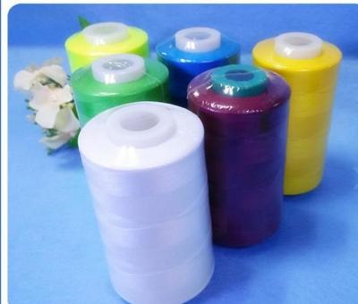China Dyed Sewing Ring Spun Polyester Thread with 100% Spun Polyester Short Fiber for sale
