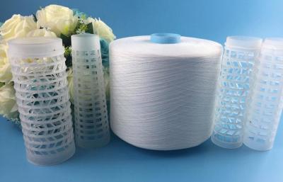 China 40s/2 Spun Polyester Yarn Virgin Raw White on Dyeing Tube / Paper Cone for sale