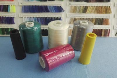 China Multicolor 60/2 60/3 Ring Spun Polyester Sewing Thread Raw White Yarn for sale