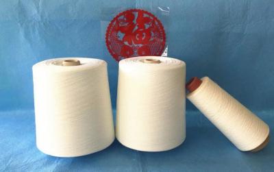 China 40/2 50/3 Semi Dull 100 Polyester Sewing Thread / Industrial Polyester Yarn RAW White Color for sale