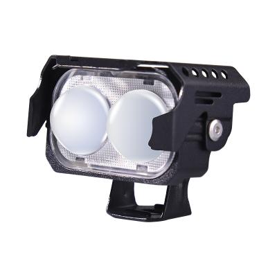 China 1500LM Motorcycle External Spotlight 15W Motorbike LED Spotlights Red-Blue Alert 12V - 80V for sale