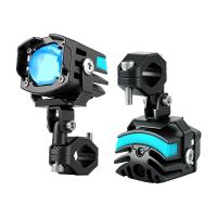 China 60W Motorcycle LED Spotlight 12V - 24V Small LED Motorcycle Lights 3200K - 6500K 6000LM For Road Lighting for sale