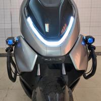 China 60W Motorcycle LED Spotlight 12V - 24V Small LED Motorcycle Lights 3200K - 6500K 6000LM For Road Lighting for sale
