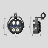 China 180W Motorcycle LED Spotlight 18000LM Motorbike Driving Lights IP67 Waterproof 12- 24V Guard Bar Mounting for sale