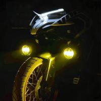 China 180W Motorcycle LED Spotlight 18000LM Motorbike Driving Lights IP67 Waterproof 12- 24V Guard Bar Mounting for sale
