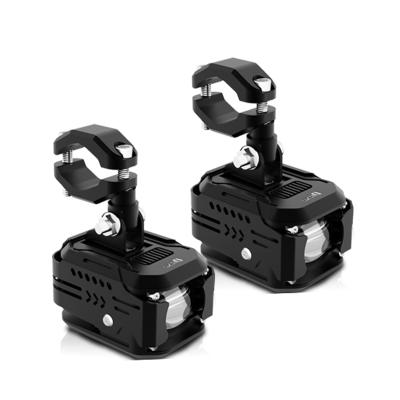 China 9000LM Motorcycle LED Driving Light Smart Temp Control Motorcycle Spot Lights 90W Quick Release for sale