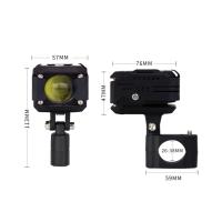China 9000LM Motorcycle LED Driving Light Smart Temp Control Motorcycle Spot Lights 90W Quick Release for sale