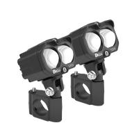 China 100W LED Motorcycle Spotlights 3200K - 6500K Motorbike Spotlights 6000LM Micro Wire Control 12V - 80V for sale