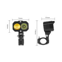 China 100W LED Motorcycle Spotlights 3200K - 6500K Motorbike Spotlights 6000LM Micro Wire Control 12V - 80V for sale