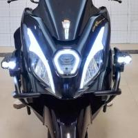 China 100W LED Motorcycle Spotlights 3200K - 6500K Motorbike Spotlights 6000LM Micro Wire Control 12V - 80V for sale