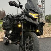 China IP67 Waterproof Motorcycle LED Spotlight 150W Motorbike Spot Light 15000LM Micro Wire Control for sale