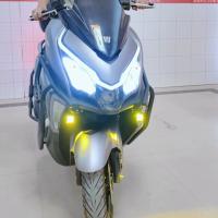 China 80W LED Motorcycle Lights Wireless Motorcycle Driving Light 8000LM 12V - 80V Wide Voltage for sale