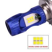 China 1200LM Motorcycle LED Bulb Three Claws Motorbike Bulbs 12W 3200K - 6500K Aluminum Alloy for sale