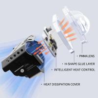 China 1500LM Motorcycle External Spotlight 15W Motorbike LED Spotlights Red-Blue Alert 12V - 80V for sale