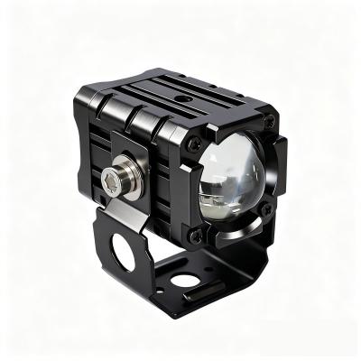 China IP67 Aux Lights Smart Temp Control Motorcycle Aux Light 12W 1200LM 9V - 80V Aluminum Alloy for sale