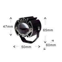 China 2400LM Motorcycle External Spotlight 24W Smart Temp Control 3200K - 6500K LED Spotlight For Motorcycle for sale