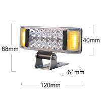 China 12 Beads Focusing  Motorcycle External Light 20W 6500K 12~85V 2000LM For Headlight for sale