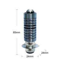 China 10W Motorcycle LED Light Bulbs 1000LM Vehicle LED Bulbs 3200K - 6500K Aluminum Alloy Shell for sale