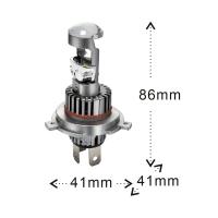 China 40W Motorcycle Headlight Bulbs 6500K Dual Beam Bulbs 4000LM Super Bright for sale