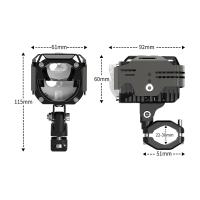China 90W LED Motorcycle Spotlight 3500K - 6500K Motorcycle Auxiliary Lights 12V - 80V 9000LM for sale