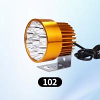China 9~80V Motorcycle External Spotlight Aluminum Alloy Single White Light 12W for sale