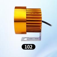 China 9~80V Motorcycle External Spotlight Aluminum Alloy Single White Light 12W for sale