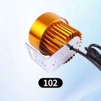 China 9~80V Motorcycle External Spotlight Aluminum Alloy Single White Light 12W for sale