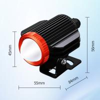 China 3200K - 6500K Motorcycle External Spotlight  Motorbike Spotlights Aluminum Alloy for sale
