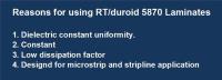 China Rogers RT/Duroid 5870 15mil 0.381mm High Frequency PCB for Microstrip and Stripline Circuits for sale