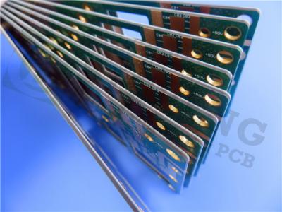China Rogers 25mil 0.635mm TMM10 Microwave PCBs Chemical Gold and Green Solder Mask for Dielectric Polarizers and Lenses for sale