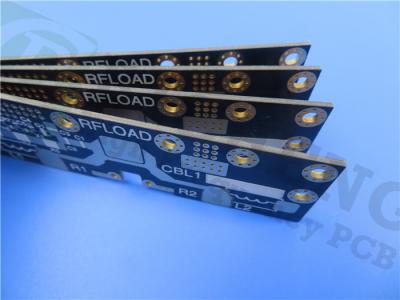 China 31mil RTduroid 5880 2-layer rigid PCB Castellated holes PTFE Random Glass Fiber DK 2.2 impedance controlled for sale