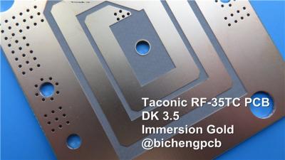 China Taconic RF-35 PCB 60mil double layer 2oz copper with Immersion Tin for sale