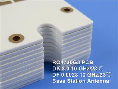 China RO4730G3 PCB Dielectric Matrial  on 25mil, 50mil and 75mil with Immersion Gold for Ground Radar Warning for sale