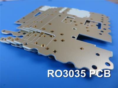 China Rogers RO3035 High-Frequency Circuit Designs  2-layer plate 1oz copper with Immersion Gold for sale
