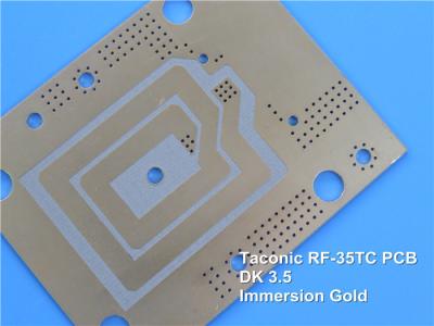 China RF-35TC high frequency PCB 2-layer 5mil with Immersion gold for Filters, Couplers & Power Amplifiers for sale