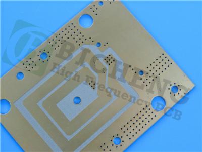 China Rogers RO3006 high frequency PCB 2-layer 10mil 1 oz (1.4 mils) outer layers with ENIG for sale