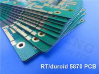 China Rogers RTduroid 5870 high frequency PCB 2-layer 0.127 mm (5mil) with bare copper|ENIG|Immersion Silver|Immersion Tin for sale