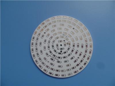 China Single Sided Aluminum PCB 1.6mm With Hot Air Soldering and white soldermask for sale