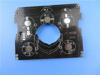 China Metal Core PCB Built On Aluminum Base With Black Solder Mask for sale