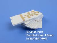 China RO4835 High-Frequency PCBs with white silk screen,no soldermask, ENIG for  Automotive Radar and Sensors for sale
