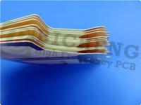 China Rogers RO3003 PCB +Prepreg RO4450F 4-layer rigid PCB 2.4mm Thick with via filled and capped  , yellow silkscreen, ENIG for Global positioning satellite antennas for sale