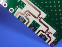 China Rogers RO3210 PCB: 0.7mm Thickness, 40mm x 44mm Size, Ceramic-Filled Woven Fiberglass Base, and Green Solder Mask for High-Frequency Performance for sale